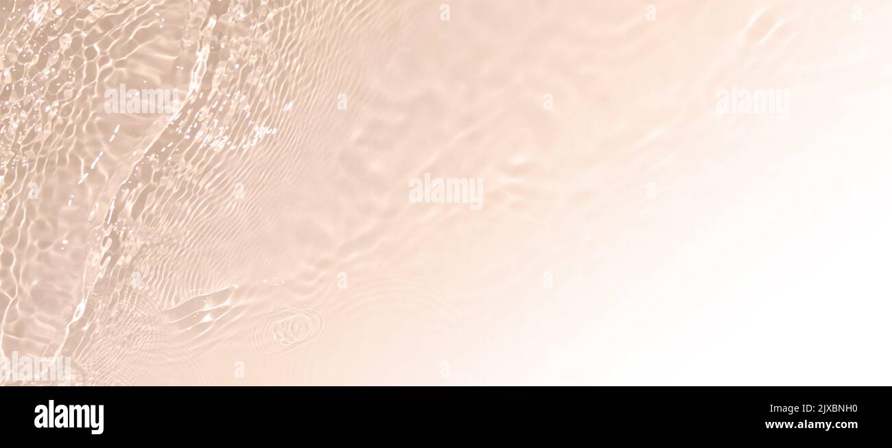 banner background transparent beige clear water wave surface texture ...