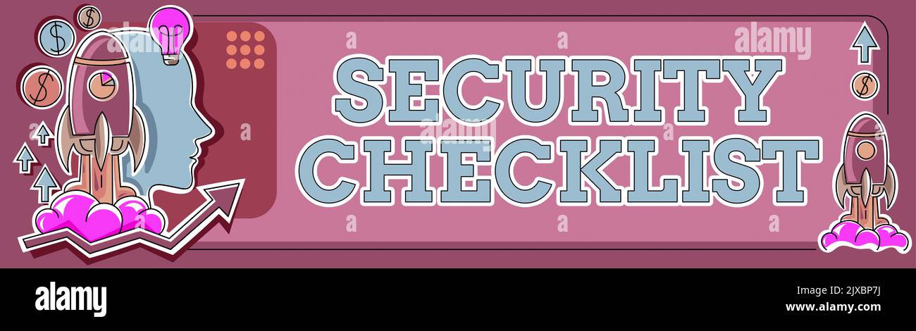 Conceptual Caption Security Checklistprotection Of Data And System