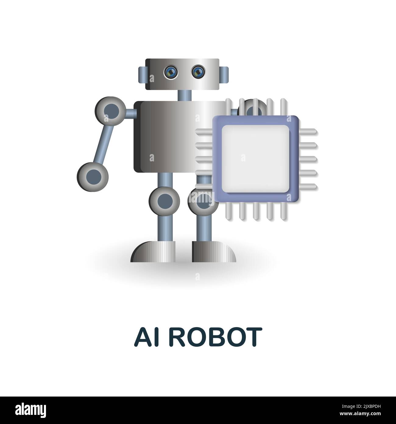 Ai Robot icon. 3d illustration from artificial intelligence collection ...