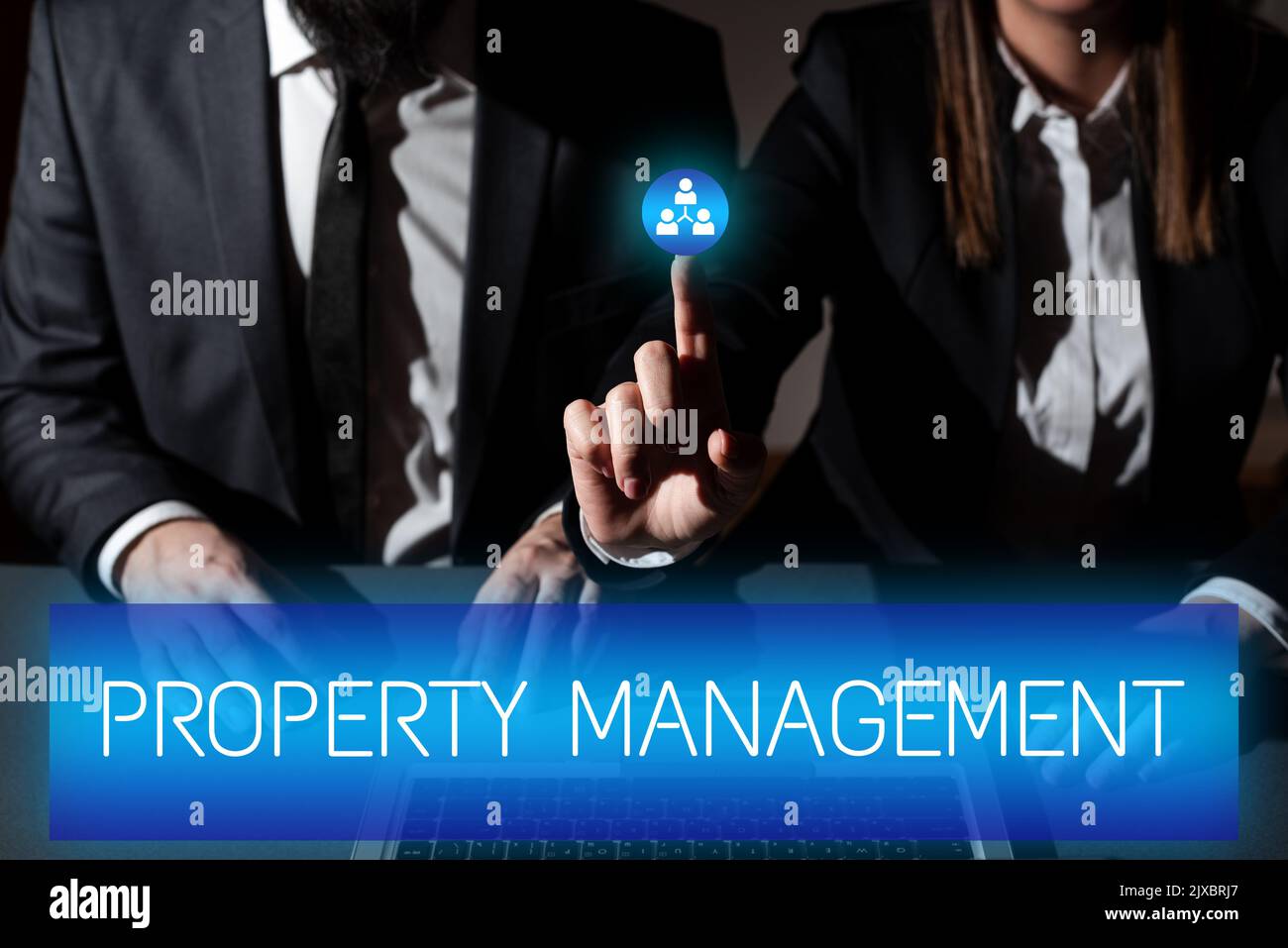 Conceptual caption Property Management. Business overview Overseeing of ...