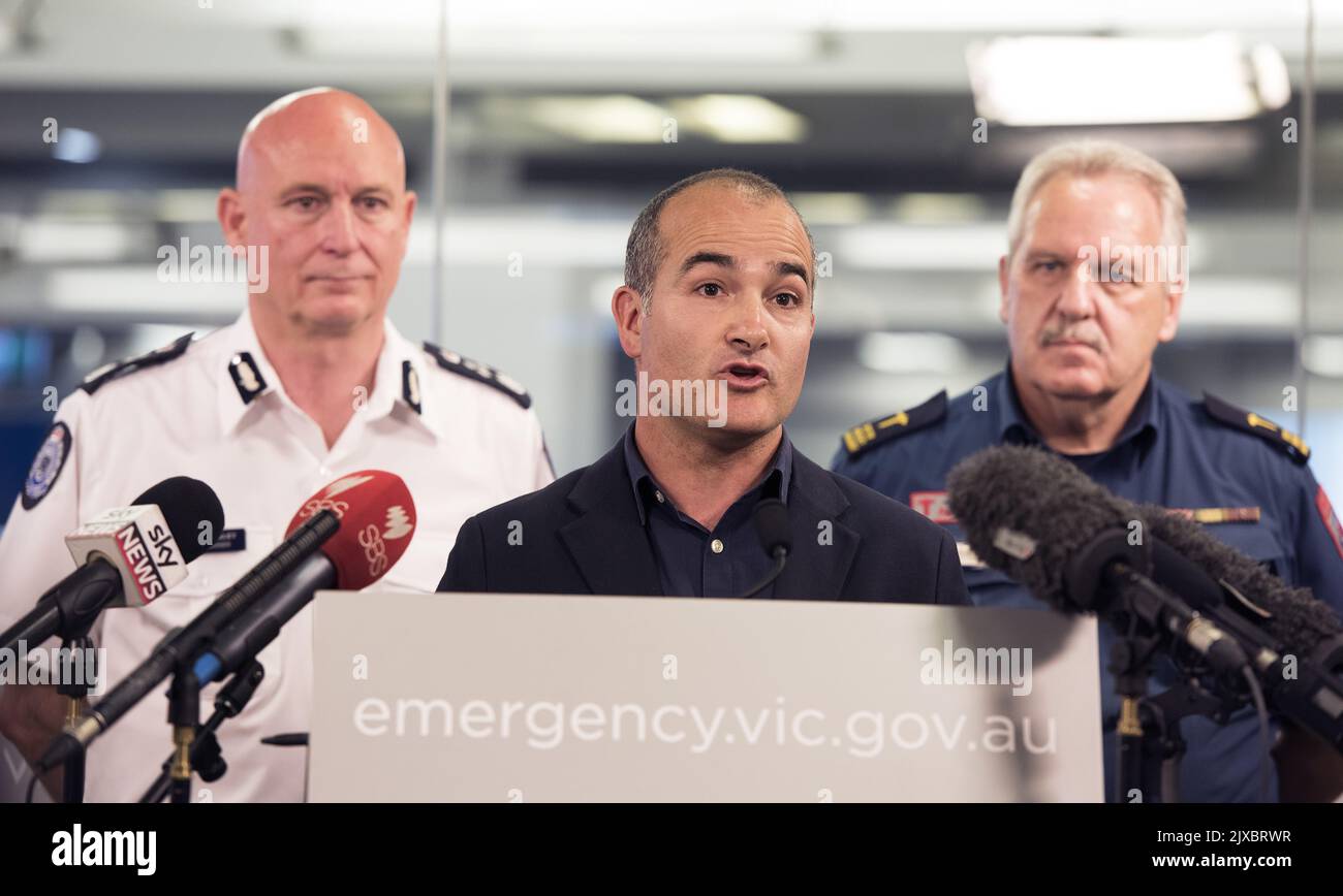 (left-right) Emergency Management Commissioner Craig Lapsley, Acting ...