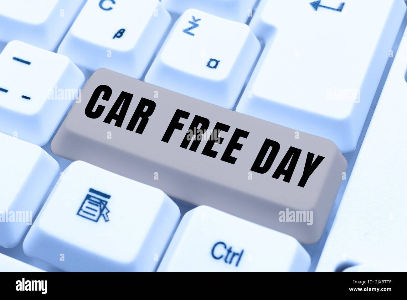 Text showing inspiration Car Free Day. Conceptual photo Environment ...