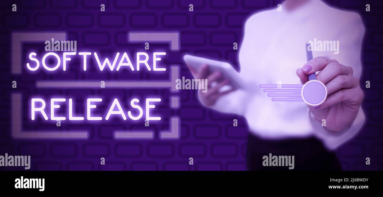 Writing displaying text Software Releasesum of stages of development and maturity for program ...