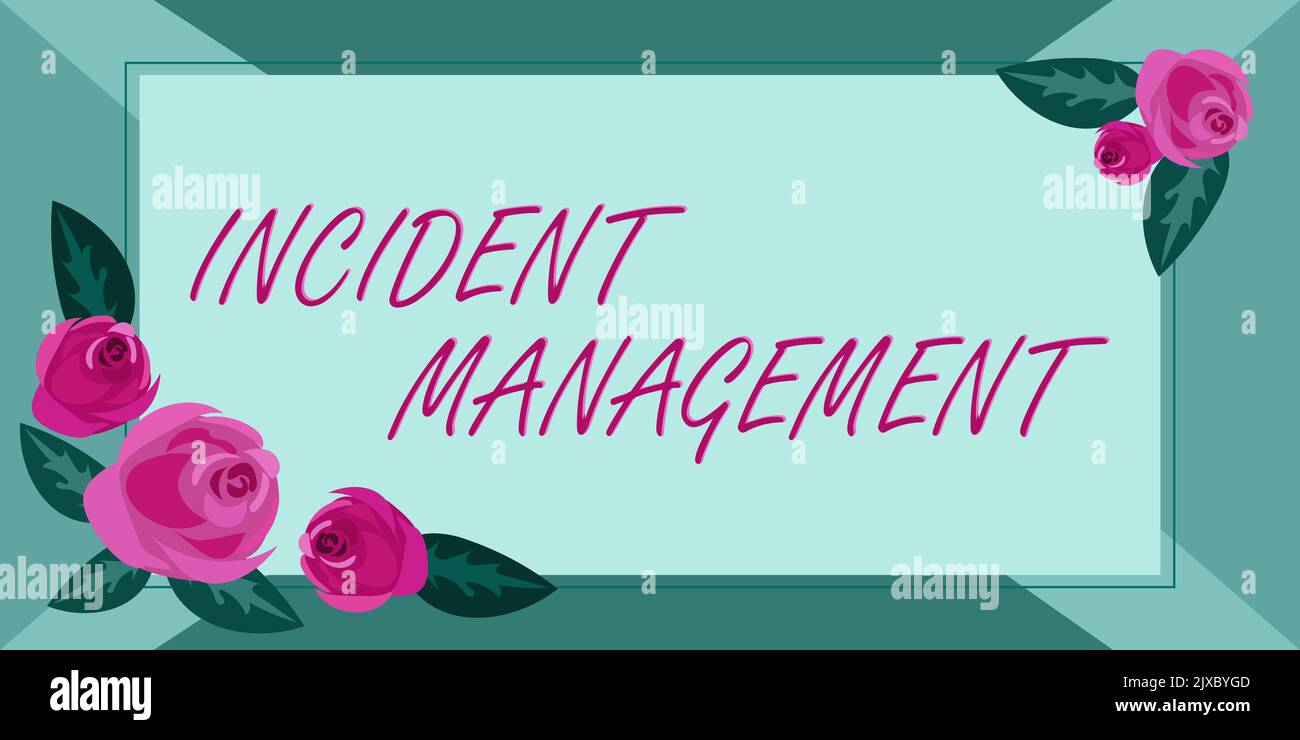 Inspiration showing sign Incident Management. Business overview Process ...