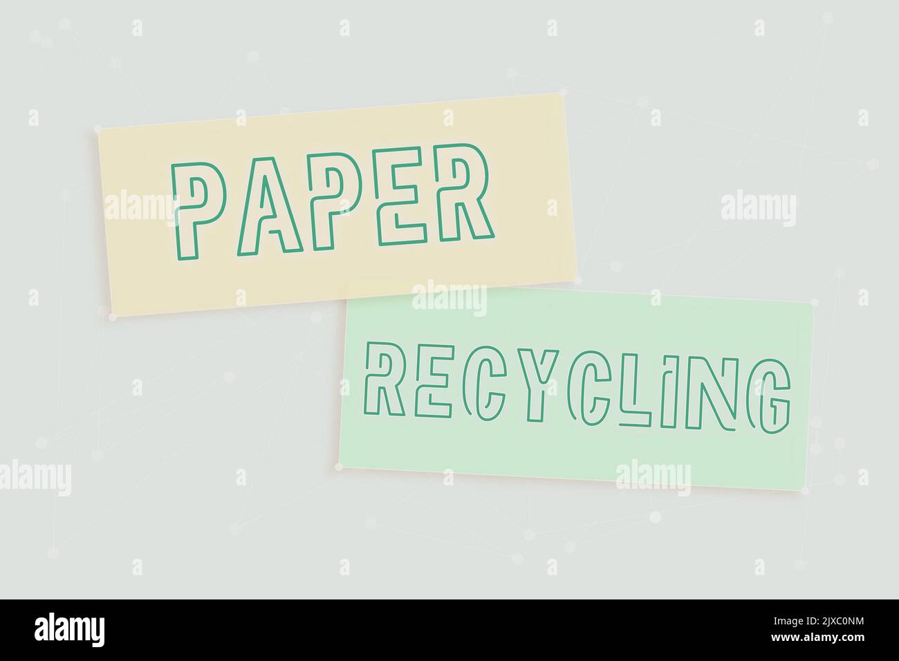 Handwriting text Paper RecyclingUsing the waste papers in a new way by ...