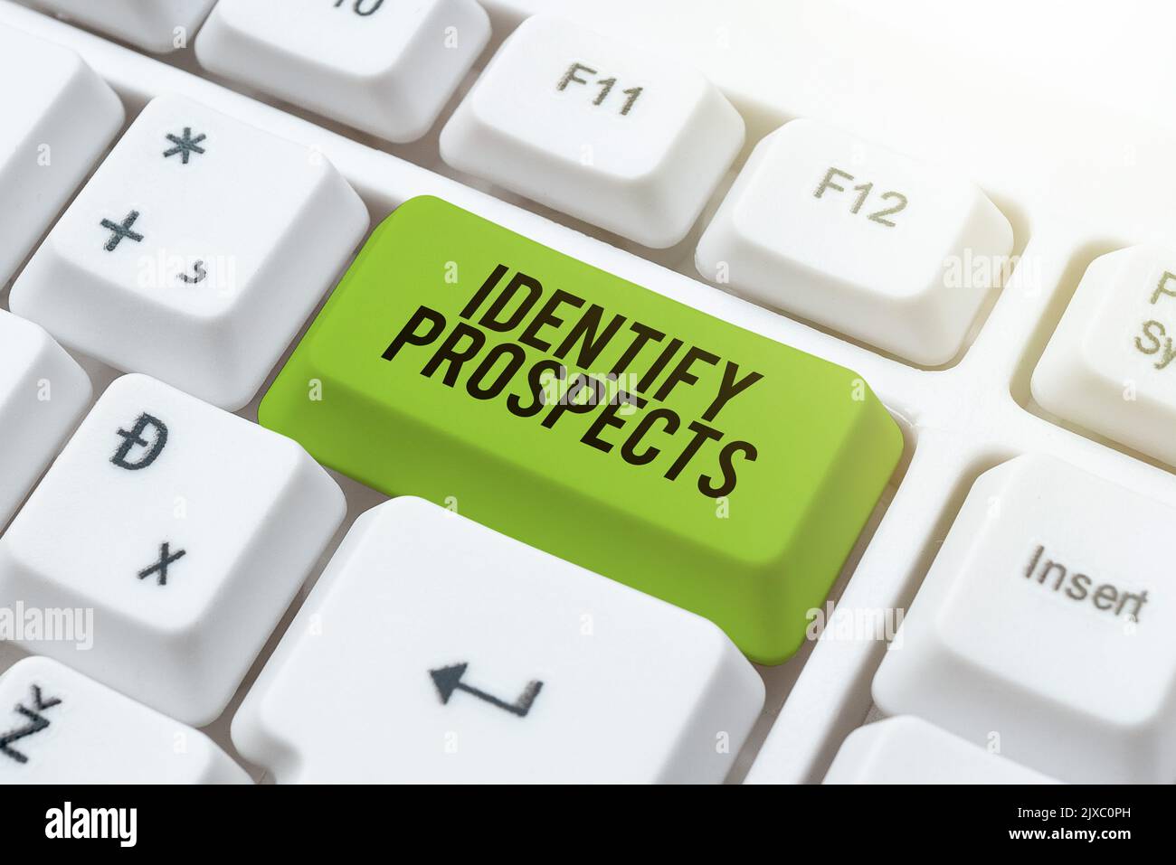 Text caption presenting Identify ProspectsPossible client Ideal ...