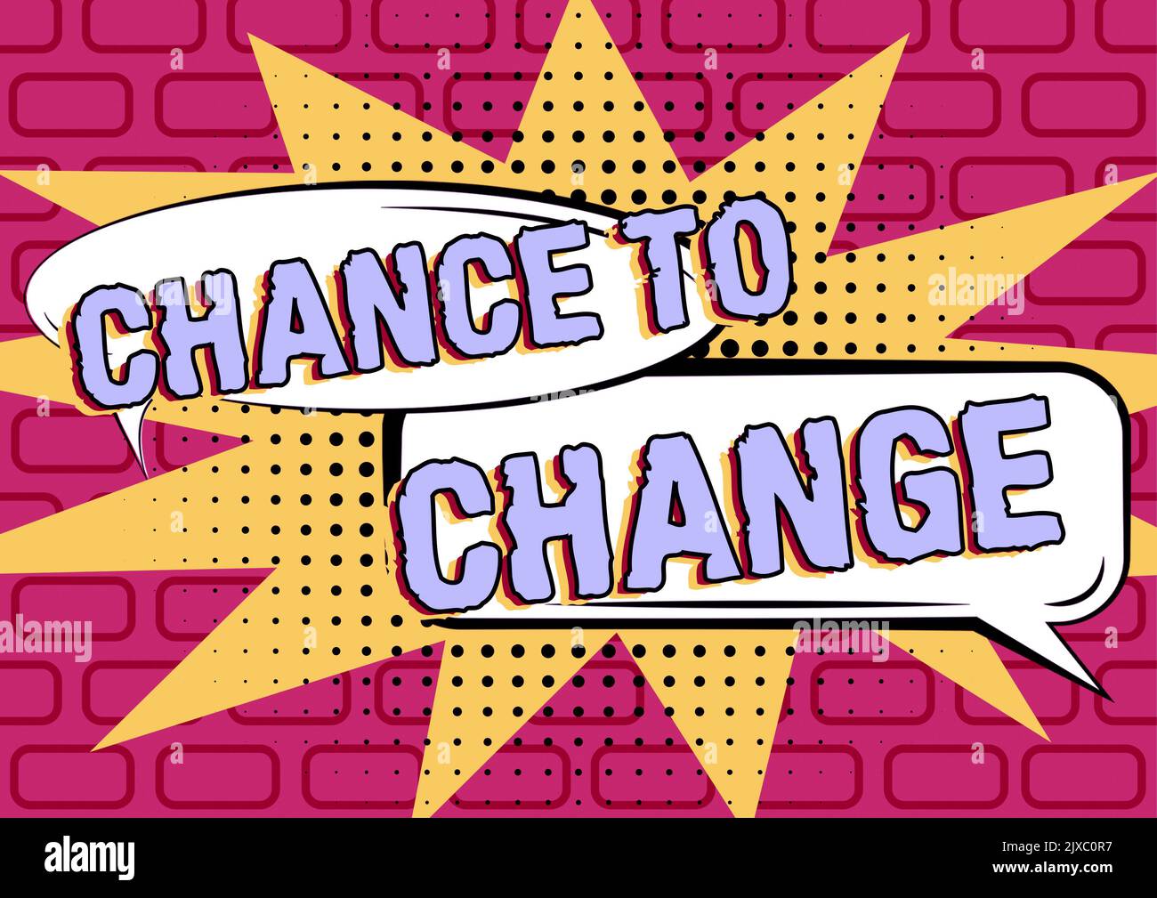 Hand writing sign Chance To ChangeThe opportunity for transformation ...