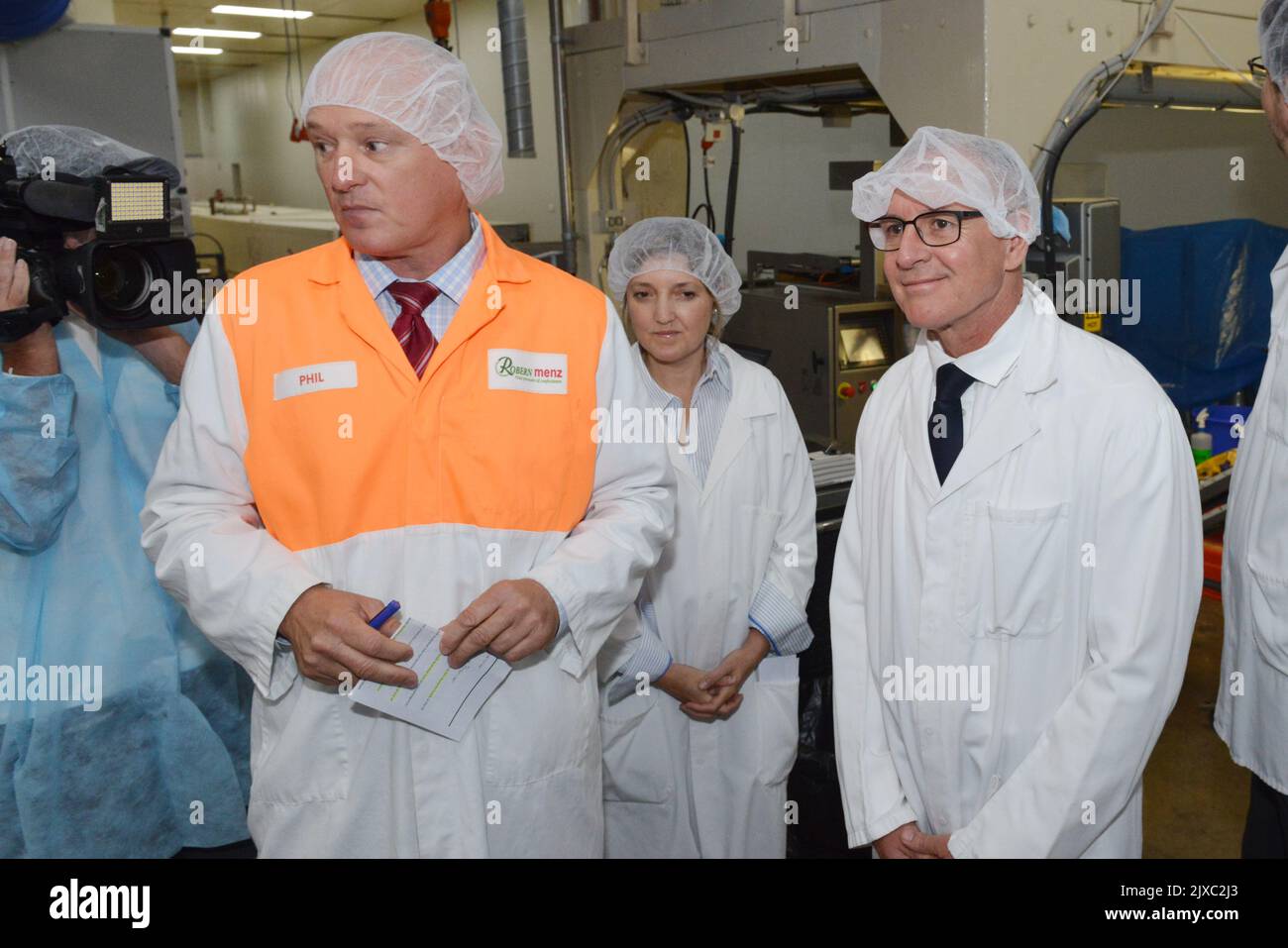 (L-R) Robert Menz CEO Phil Sims, former state MP Grace Portolesi and SA ...