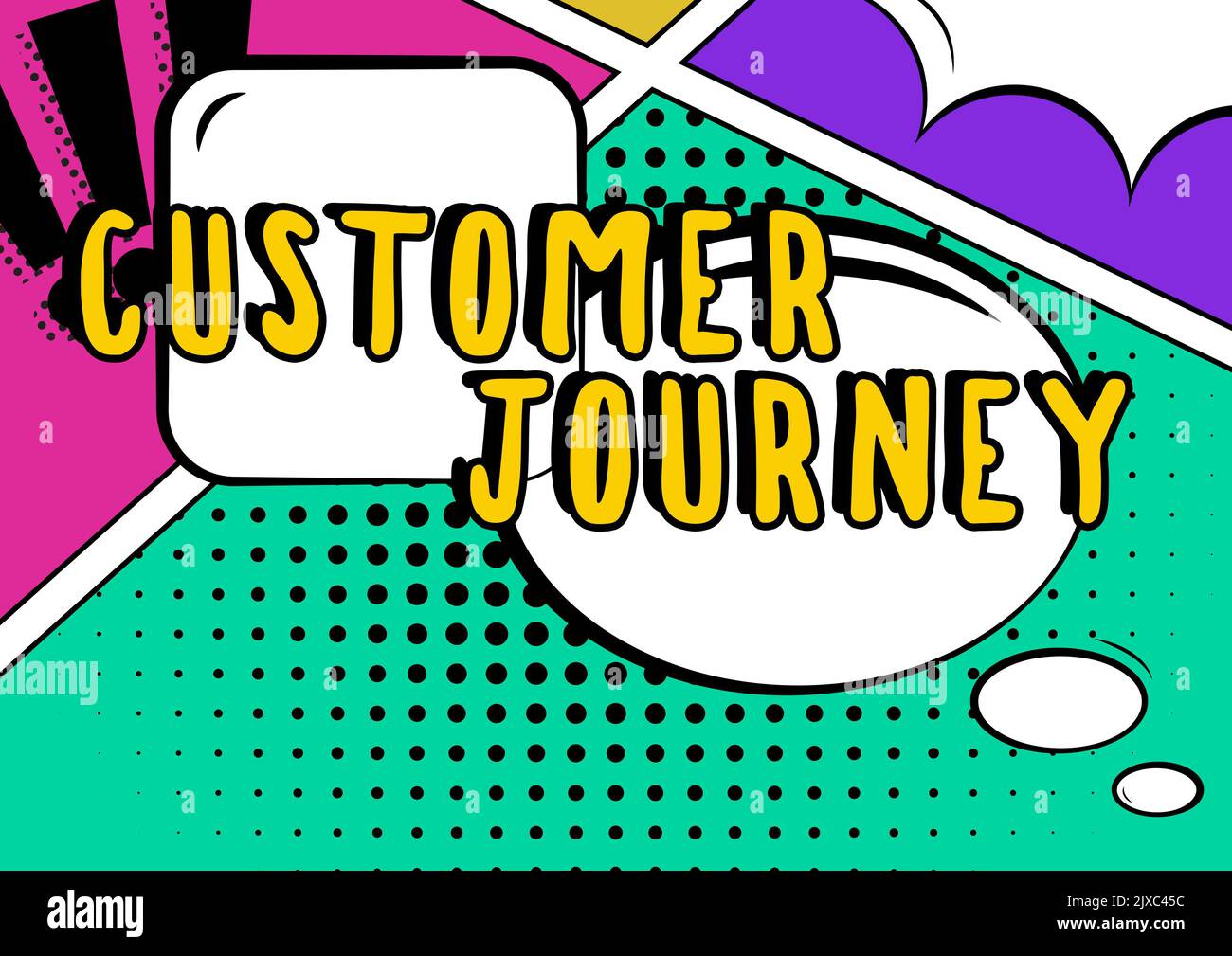 Hand Writing Sign Customer Journeyproduct Of Interaction Between