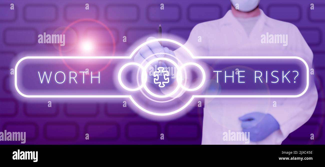 Inspiration showing sign Worth The Risk questionasking if certain ...