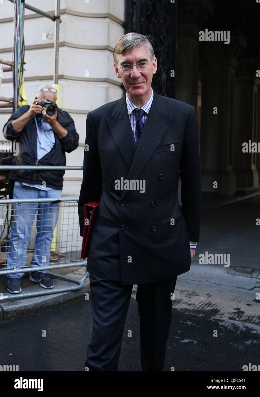 Business Secretary Jacob Rees-Mogg arriving in Downing Street, London ...