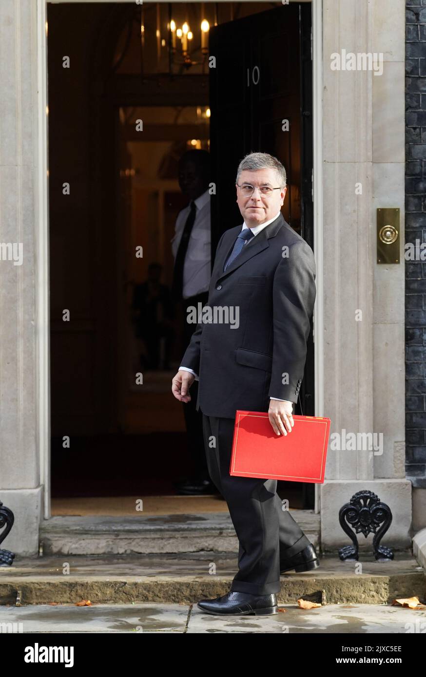 Welsh Secretary Robert Buckland arriving in Downing Street, London, for ...