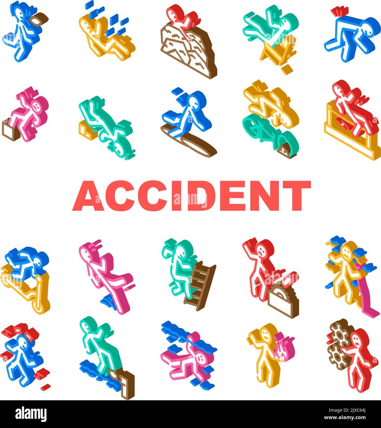 accident injury man person icons set vector Stock Vector Image & Art ... accident injury man person icons set vector Stock Vector Image & Art ...