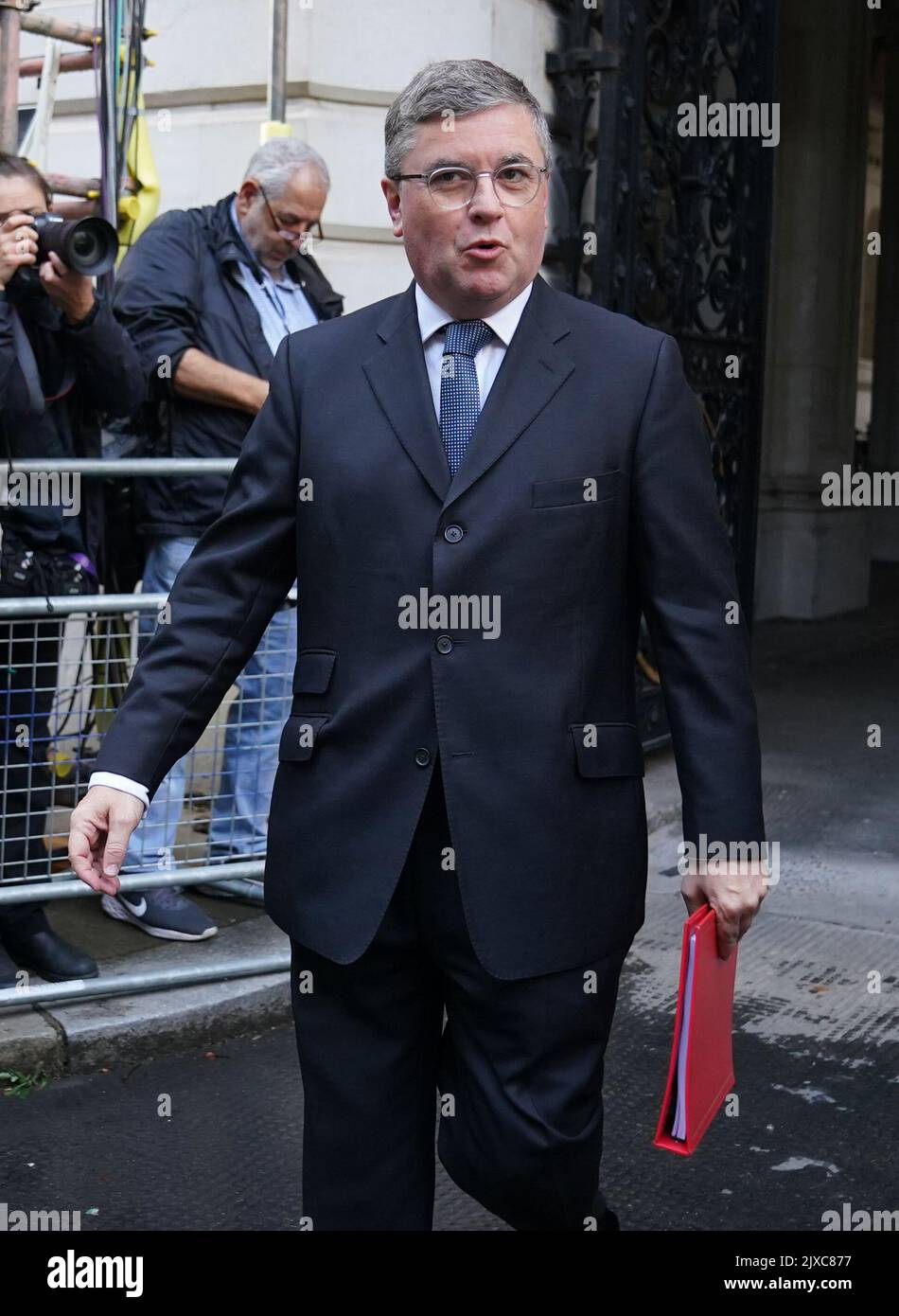 Welsh Secretary Robert Buckland arriving in Downing Street, London, for ...