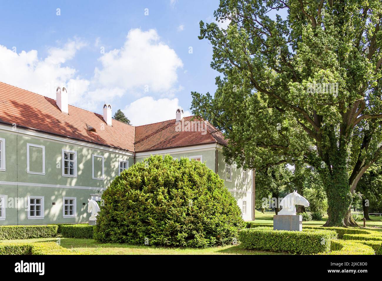 National Stud at Kladruby nad Labem. Czech Republic Stock Photo - Alamy