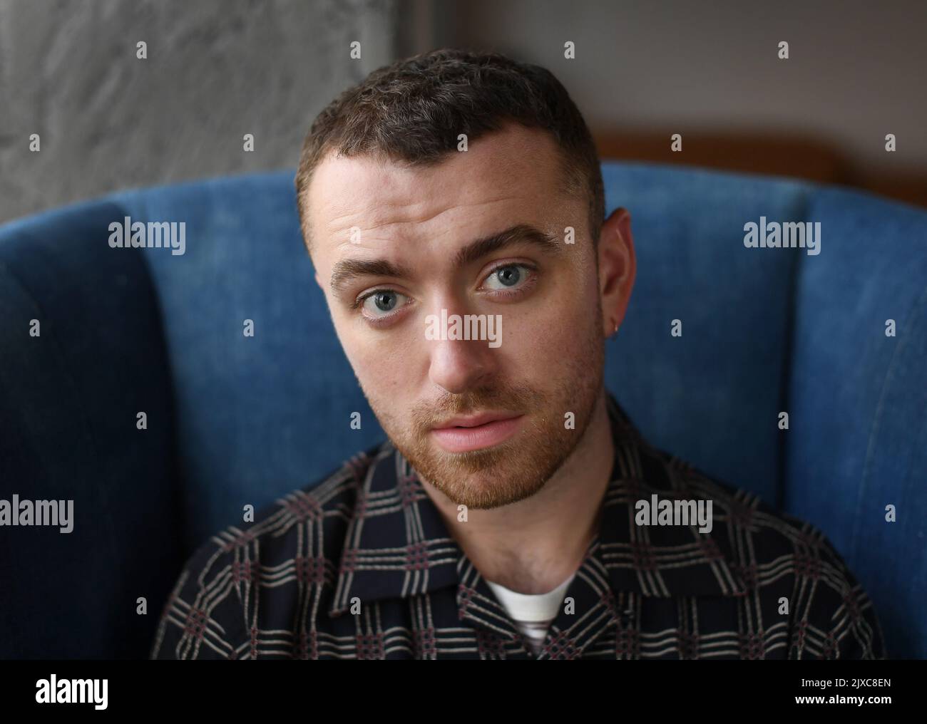British singer Sam Smith poses for a photograph in Sydney, Tuesday ...