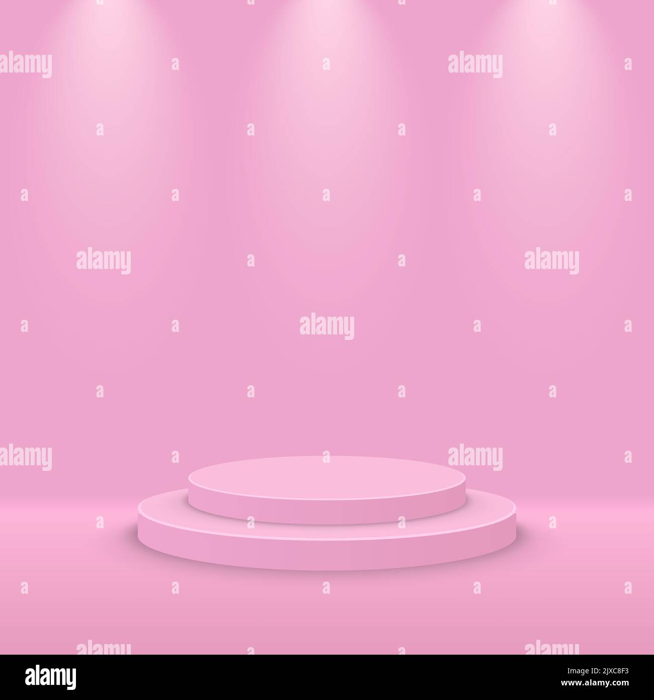 Product Stage Podium Pink Illustration Spot Lights Modern Background ...