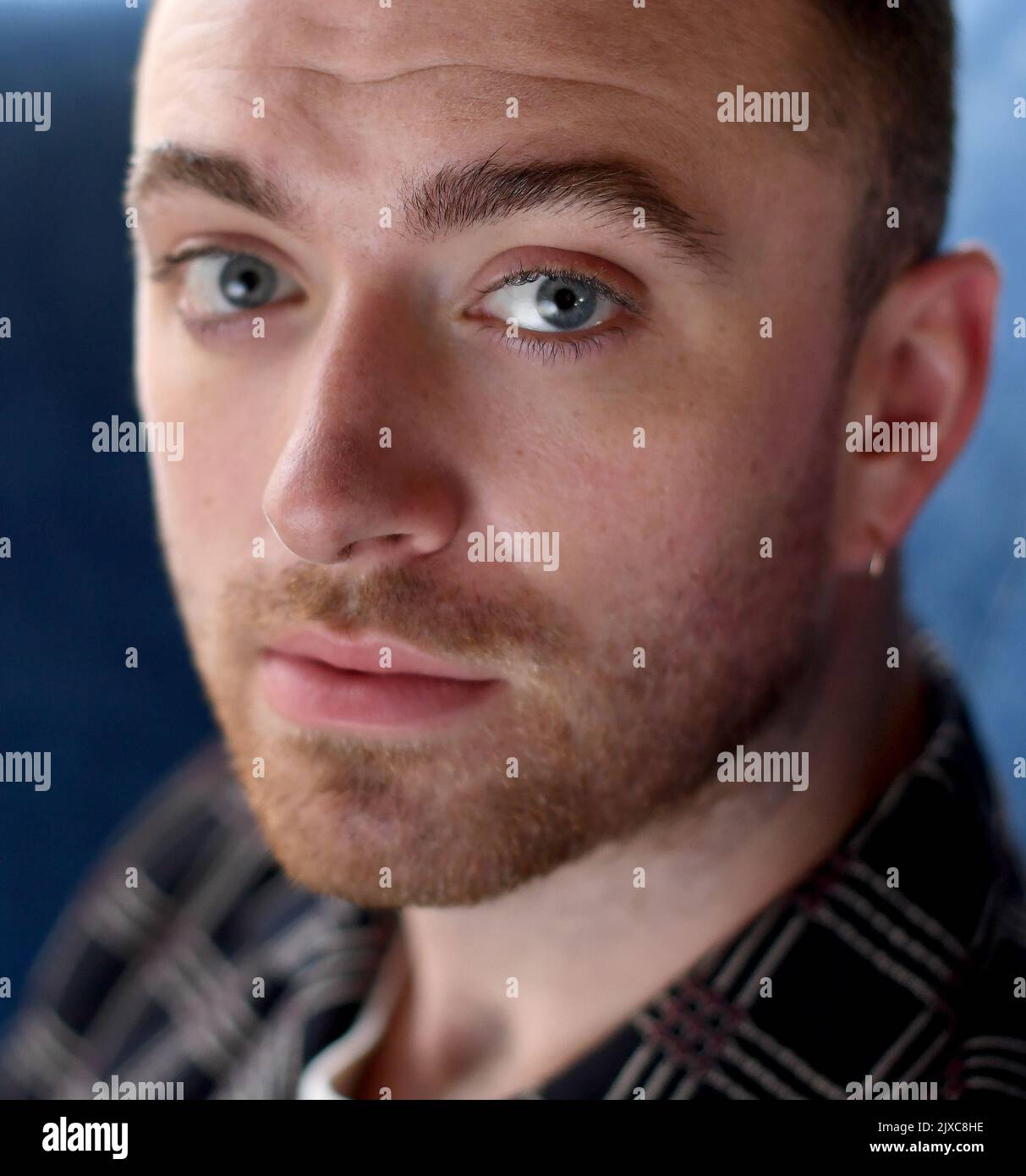 British singer Sam Smith poses for a photograph in Sydney, Tuesday ...
