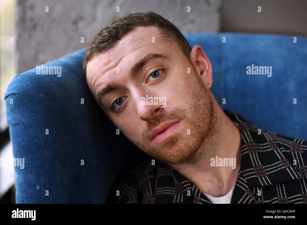 British singer Sam Smith poses for a photograph in Sydney, Tuesday ...