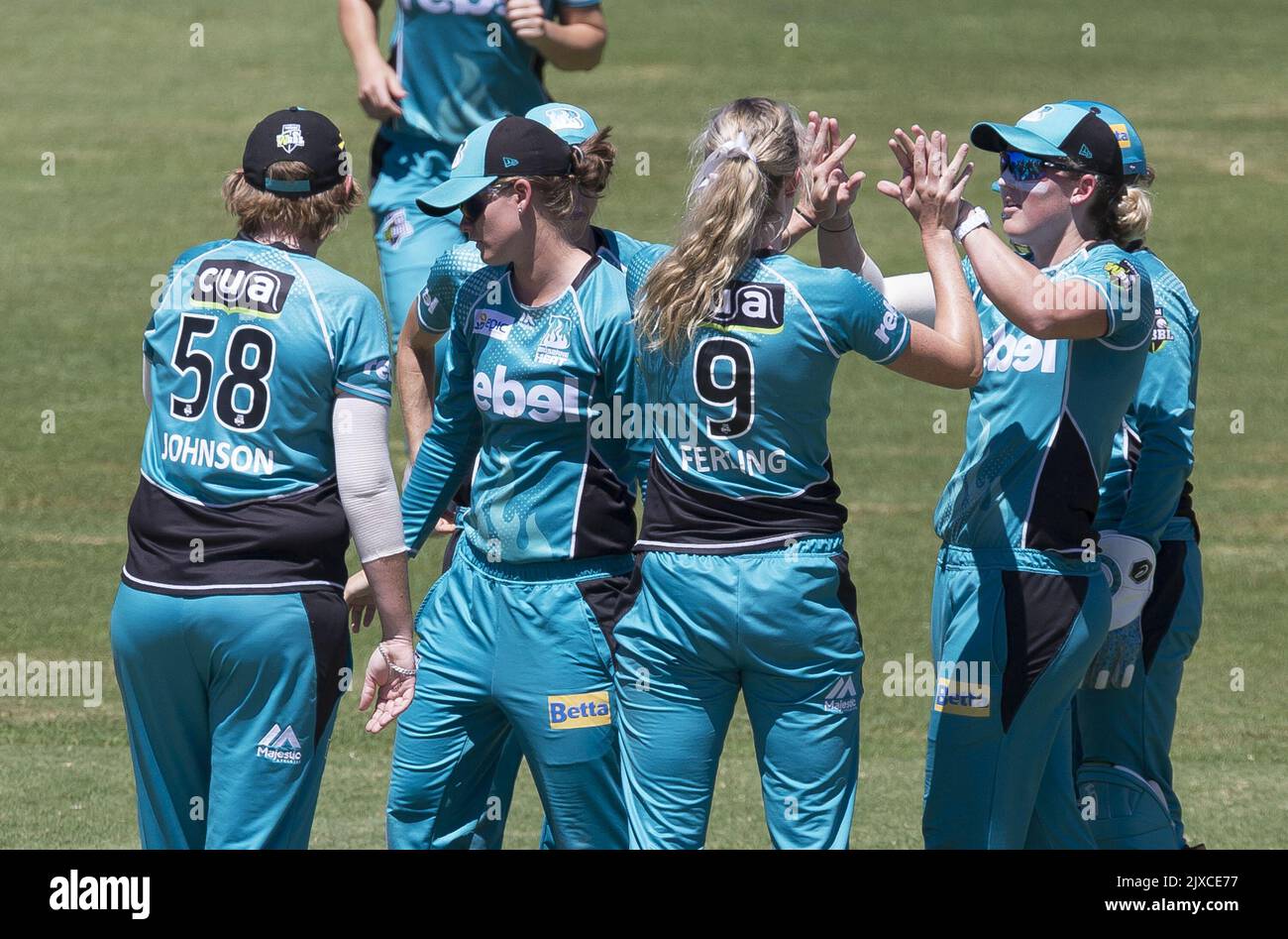 Ellyse Perry of the Sixers lbw to Holly Ferling during the Womens Big ...