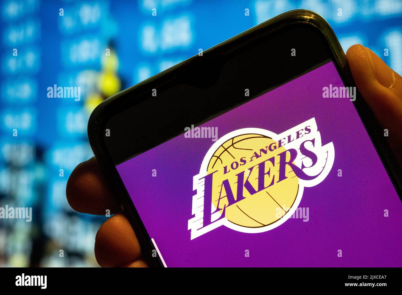 In this photo illustration, the American professional basketball NBA ...