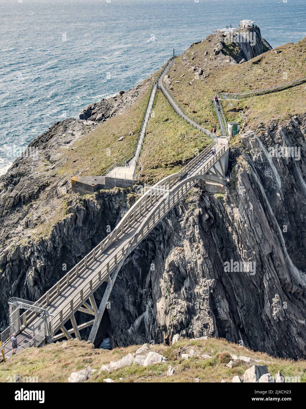 Mizen head bridge is a pedestrian bridge hi-res stock photography and ...