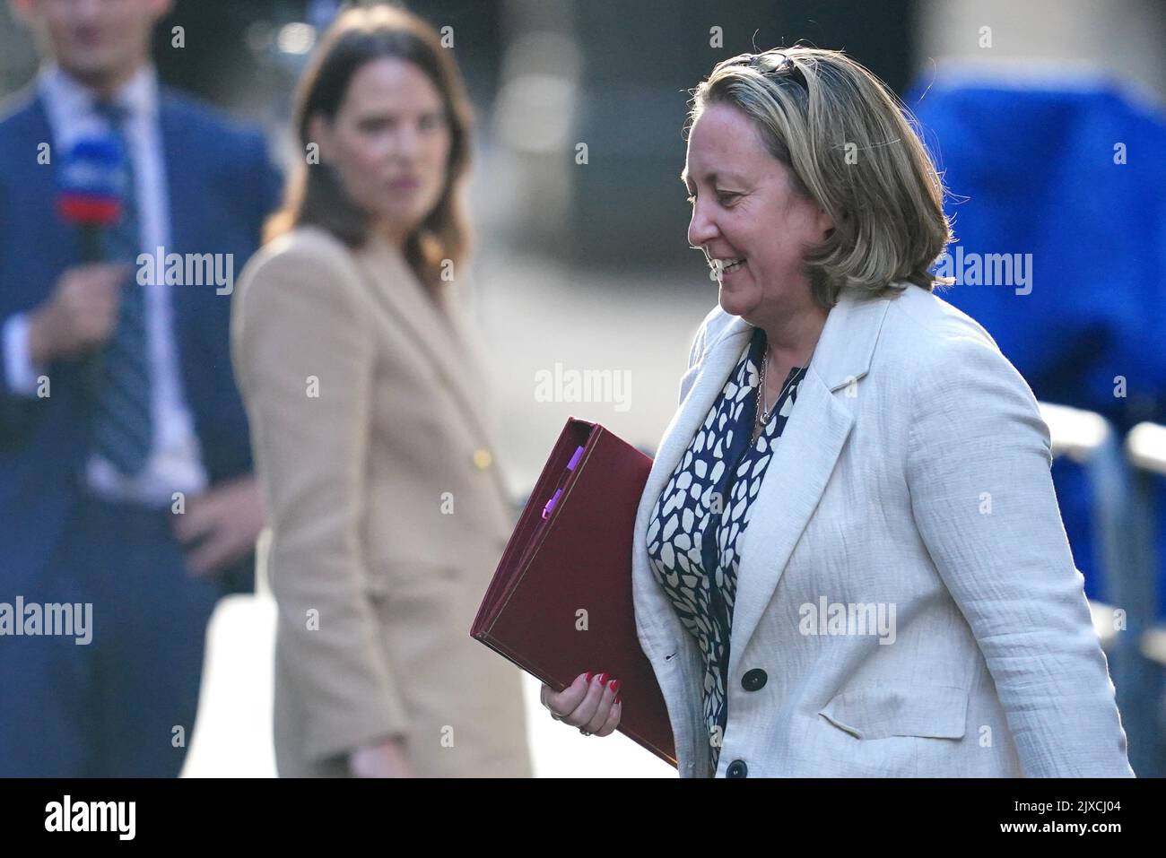 Transport Secretary Anne-Marie Trevelyan arriving in Downing Street ...