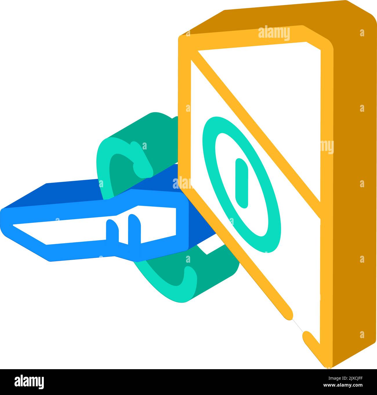 screw bolt assembly furniture isometric icon vector illustration Stock ...