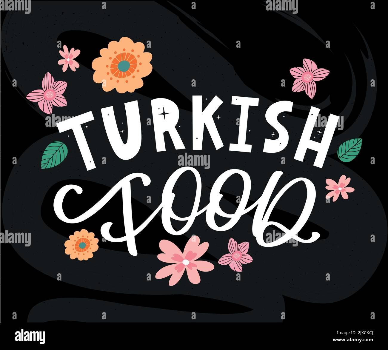 Turkish food letter. Design element. Traditional design. Vector ...