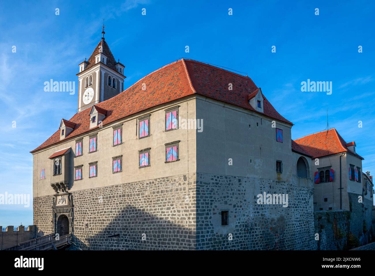 Riegersburg Castle is a medieval castle situated on a dormant volcano ...