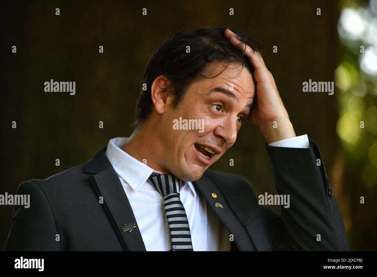 Victoria Australian of the Year finalist Samuel Johnson at a 2018 ...