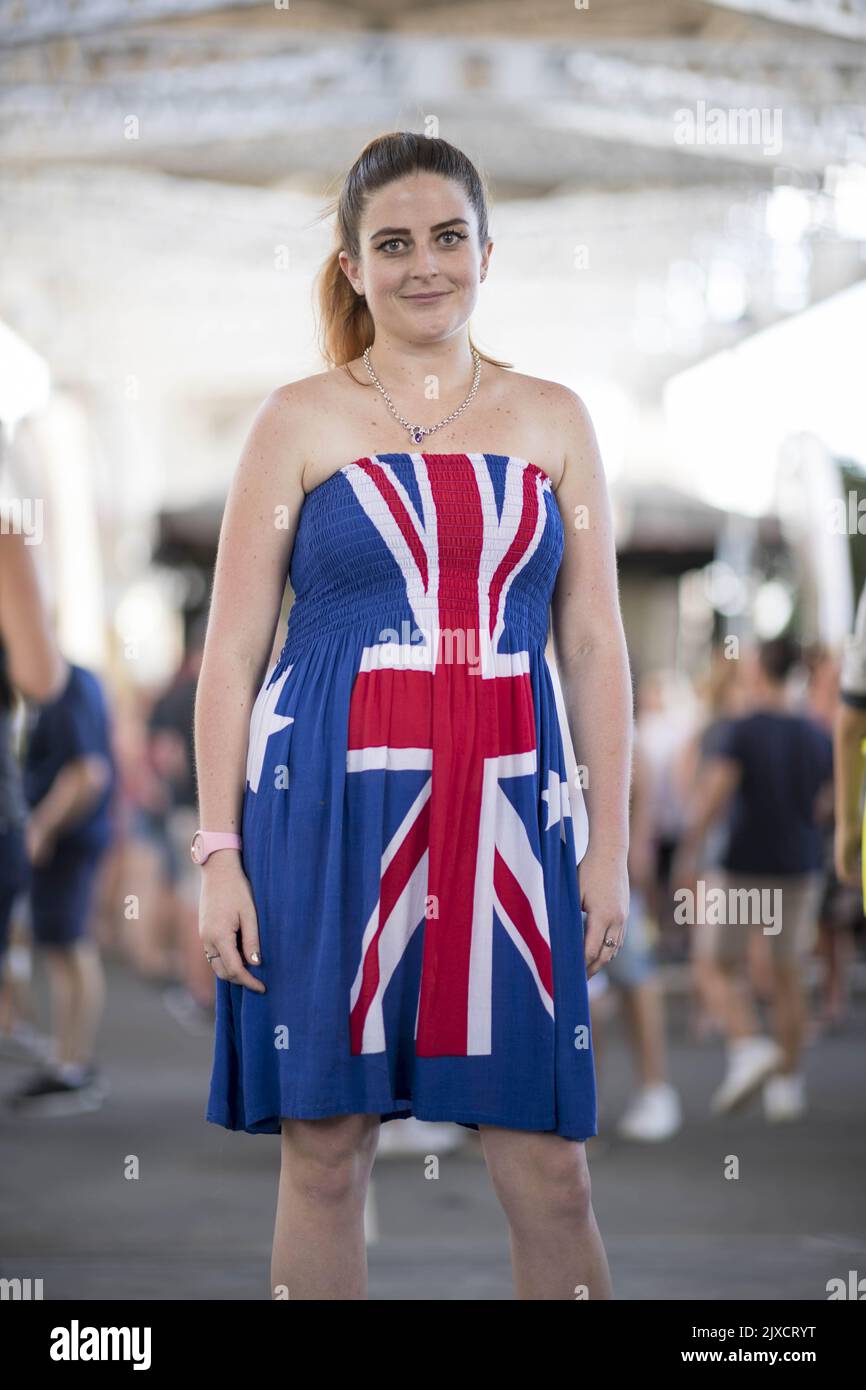 Zoe Melksham poses for a photograph at the annual Australia Day ...