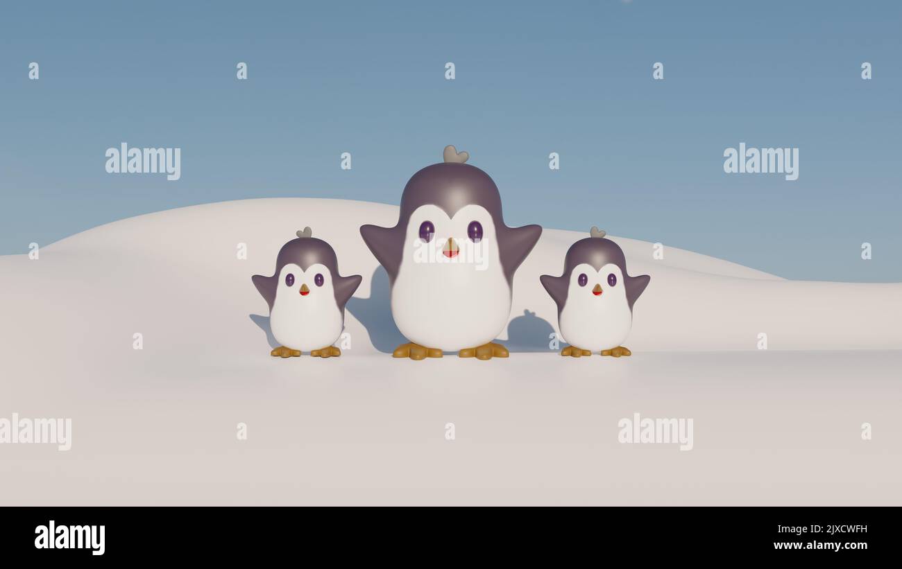 cute little penguins Stock Photo - Alamy