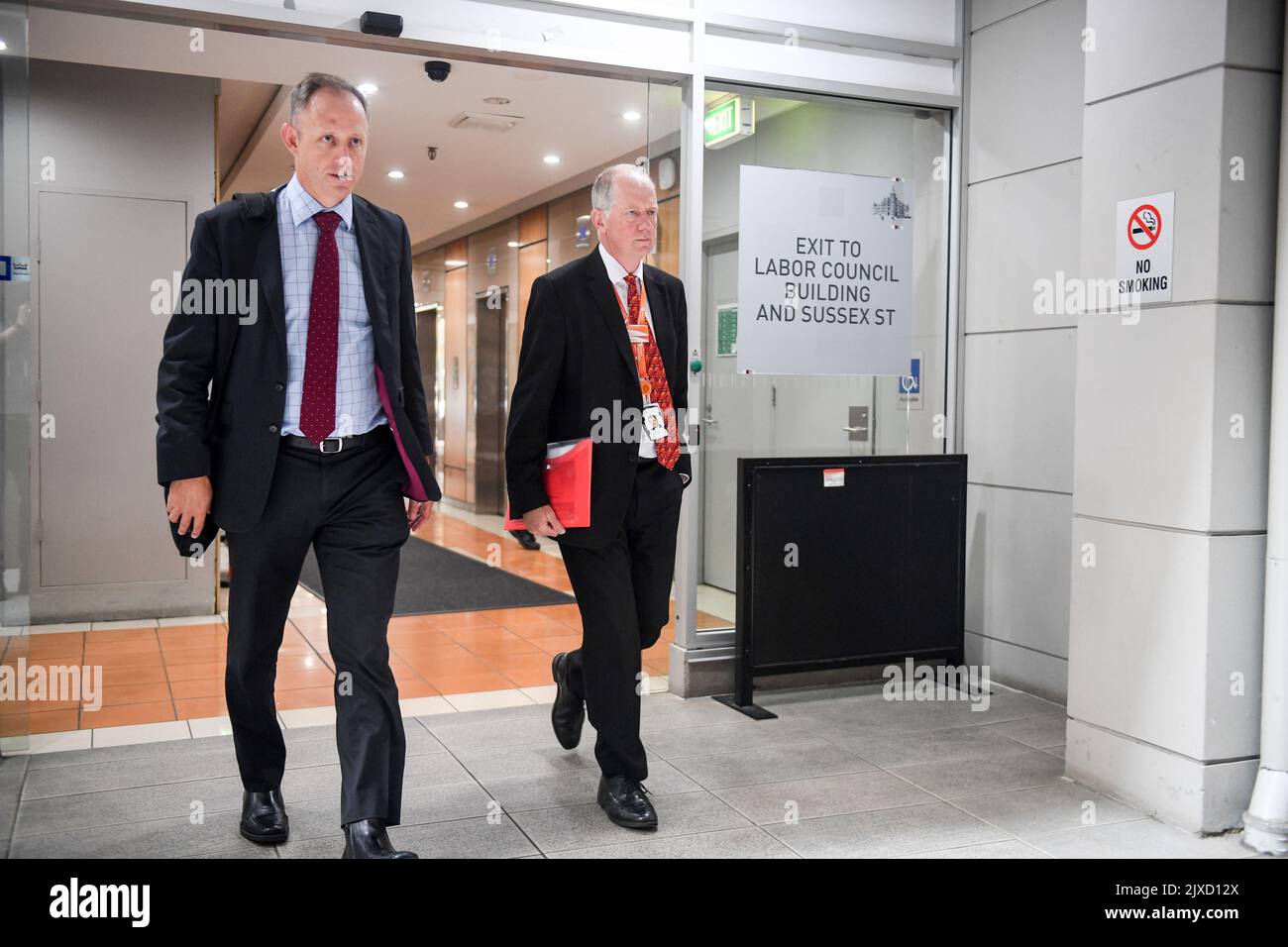Chief Executive of Sydney Trains Howard Collins (right) and NSW ...