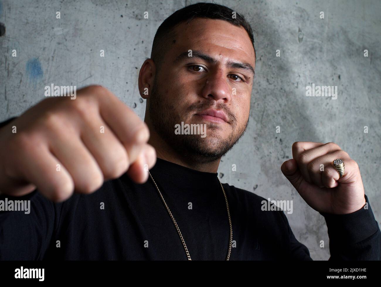 Undefeated heavyweight and former Sydney Roosters player, Tai Tuivasa ...