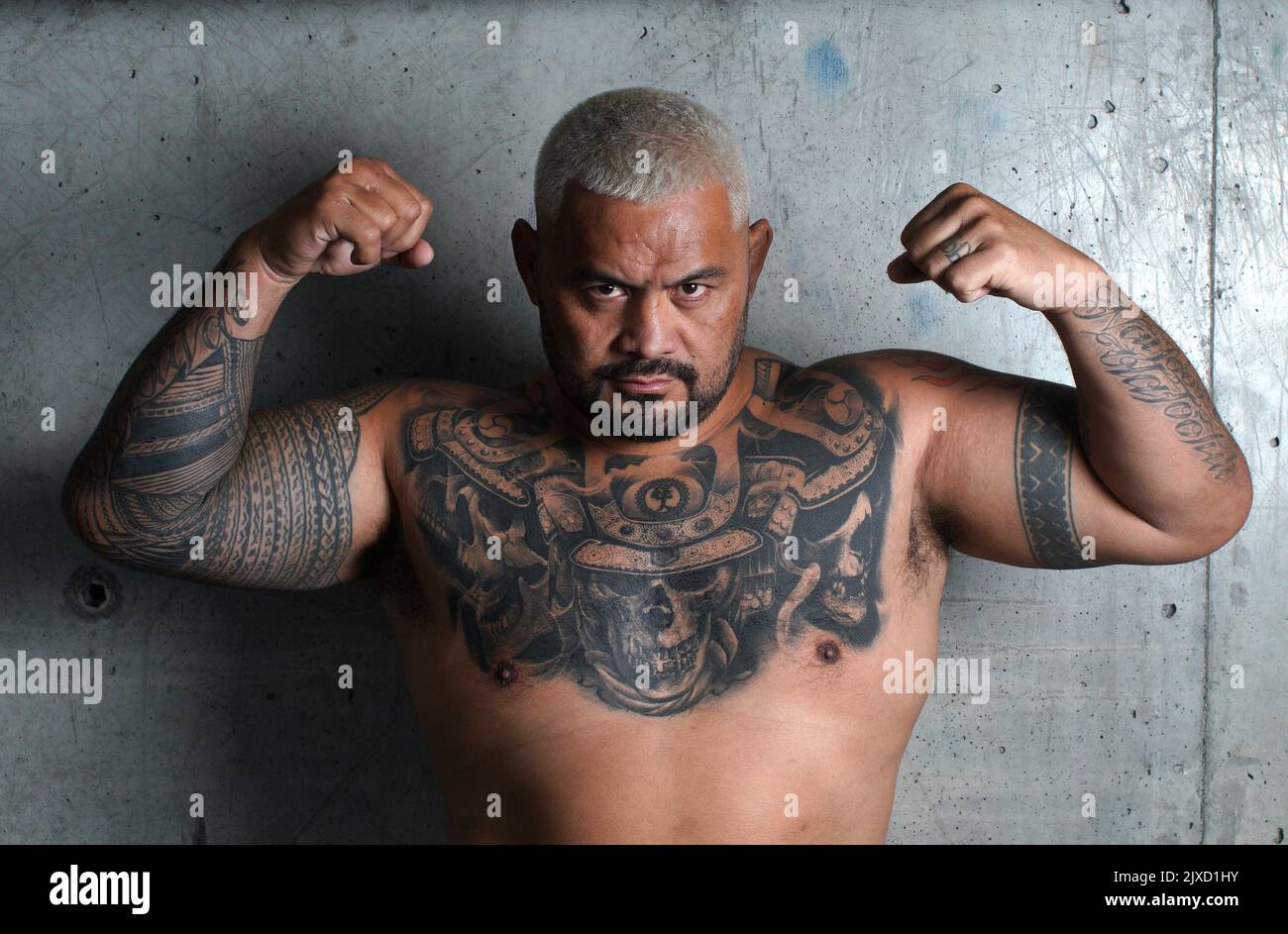 UFC No. 5 heavyweight contender Mark Hunt poses for a photograph during ...