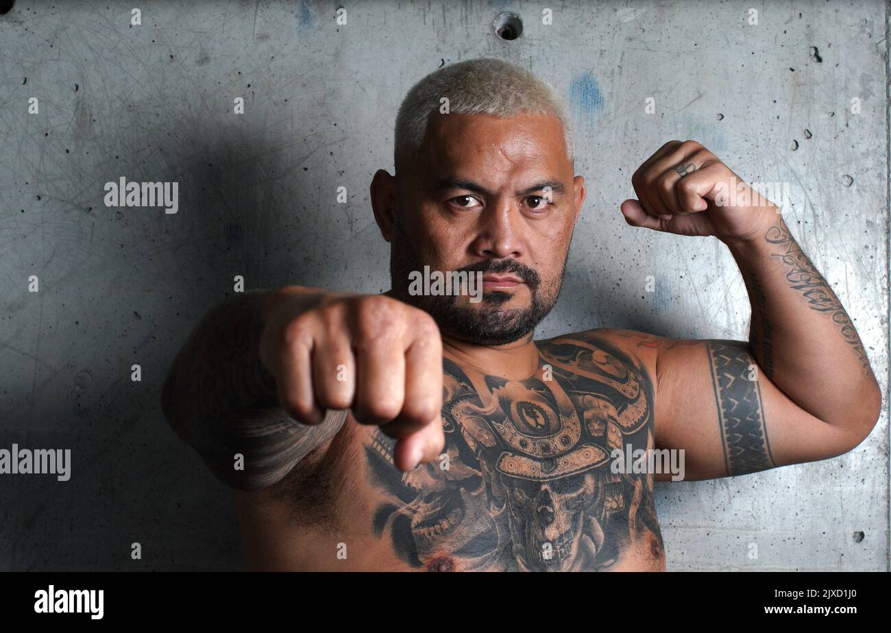 UFC No. 5 heavyweight contender Mark Hunt poses for a photograph during ...