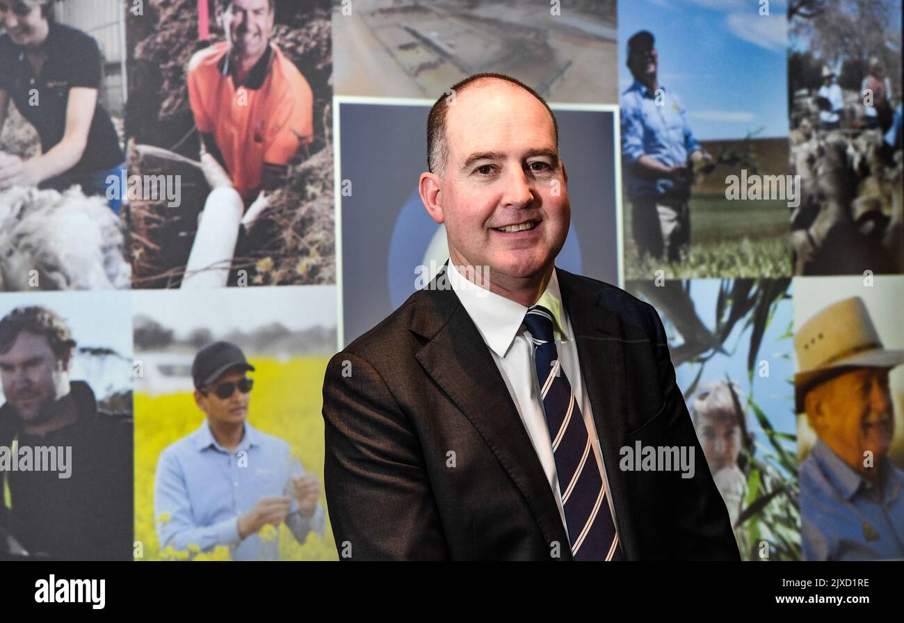 Ruralco CEO and MD Travis Dillon poses for a photograph at the Ruralco ...