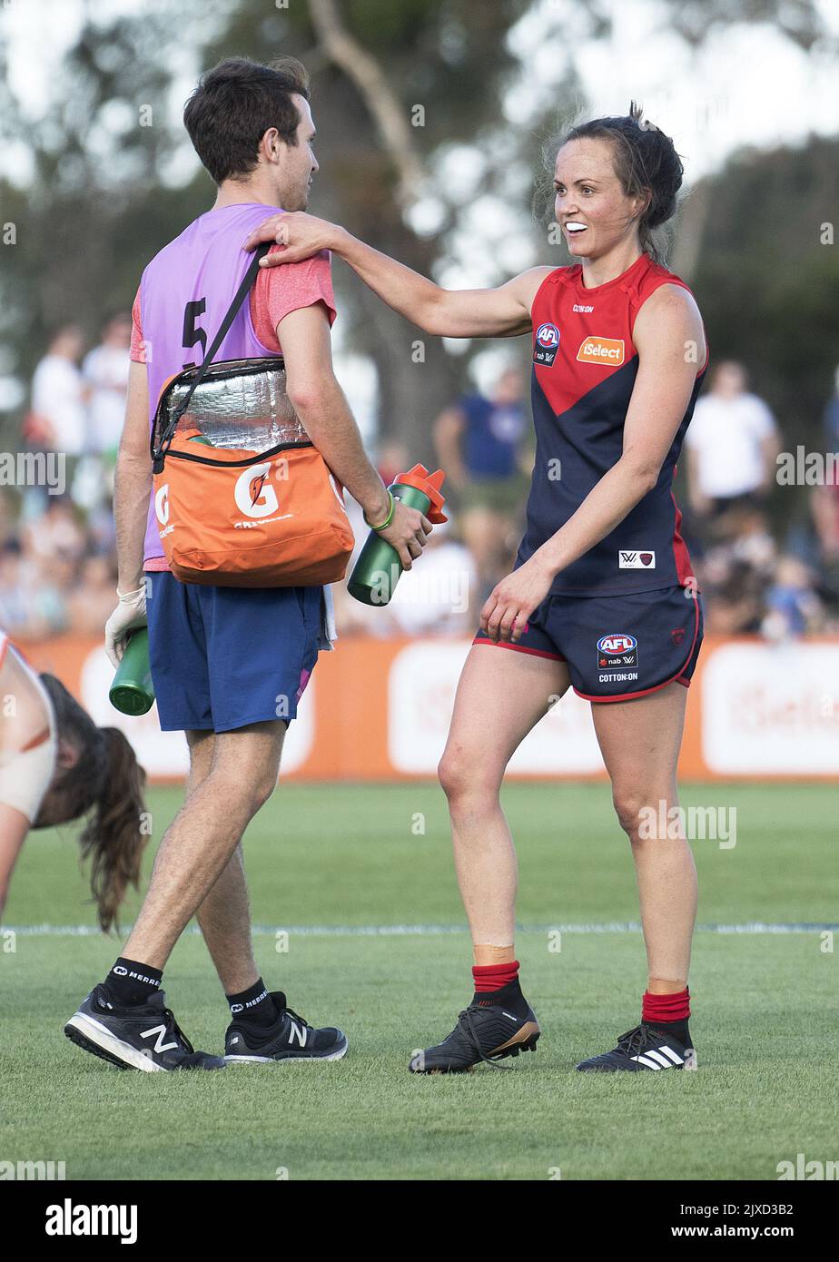 Daisy Pearce of Melbourne during the AFLW Round 1 match between ...