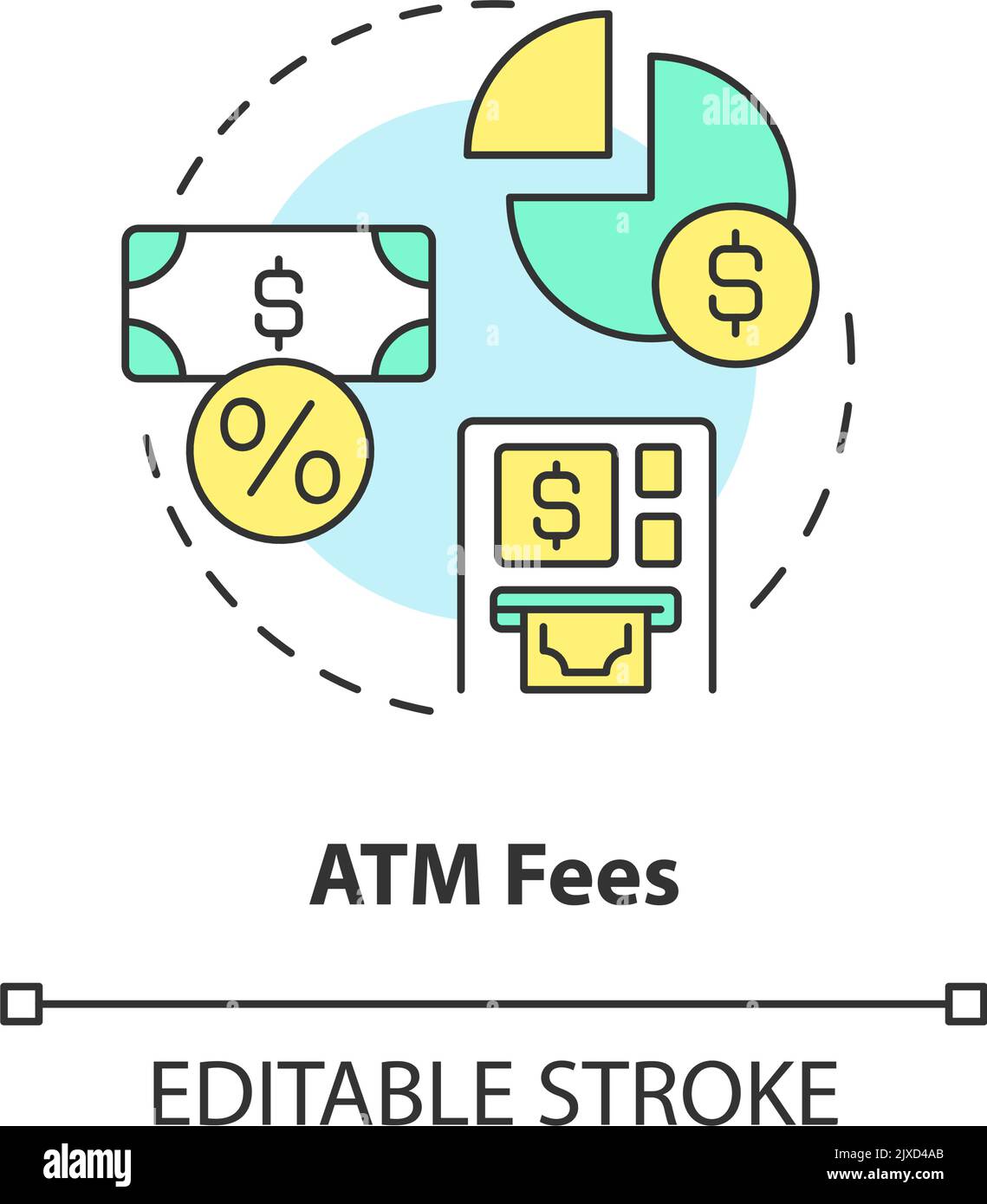 ATM fees concept icon Stock Vector Image & Art - Alamy