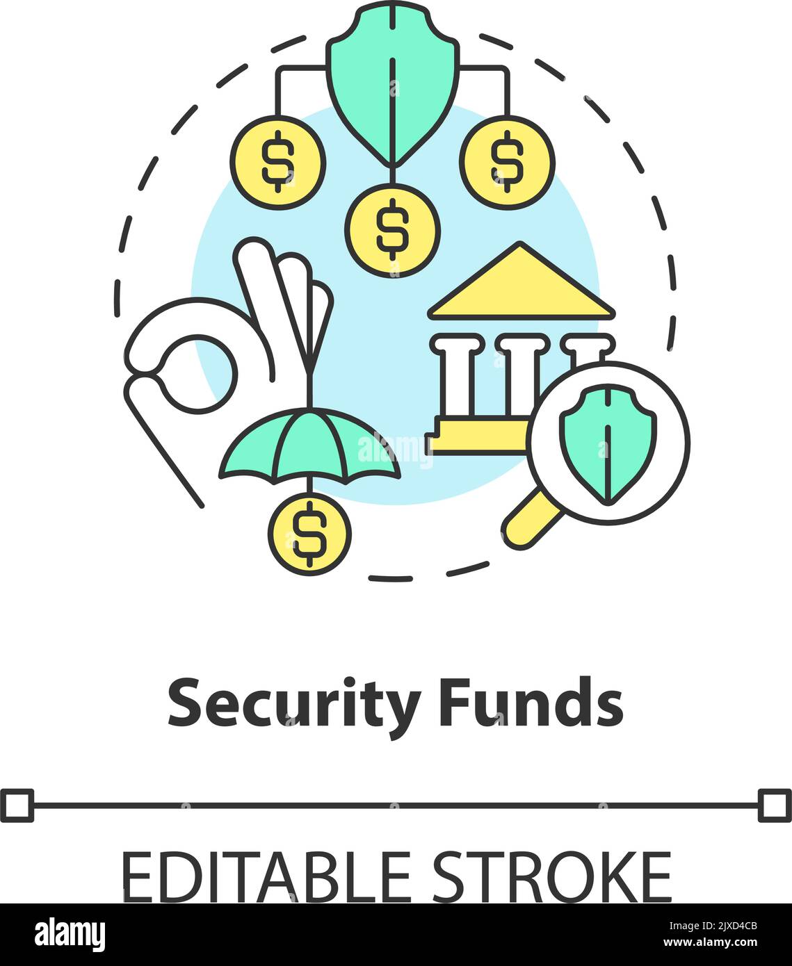 Safety of funds Stock Vector Images - Alamy