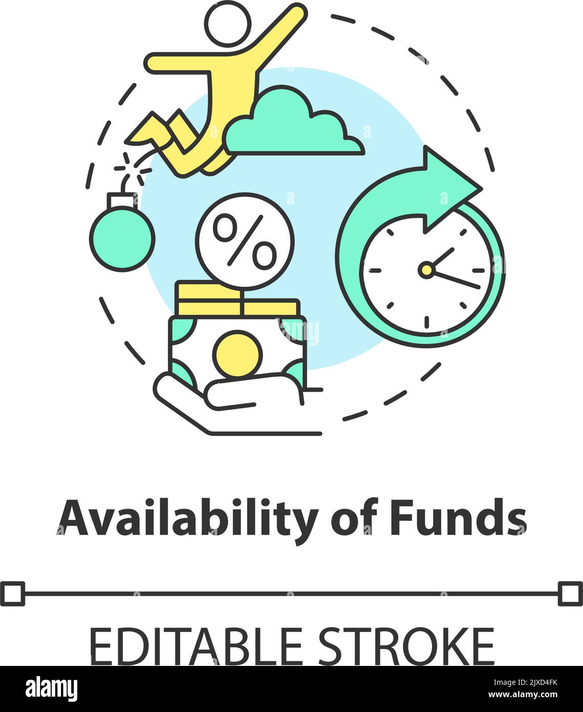 Availability of funds concept icon Stock Vector Image & Art - Alamy