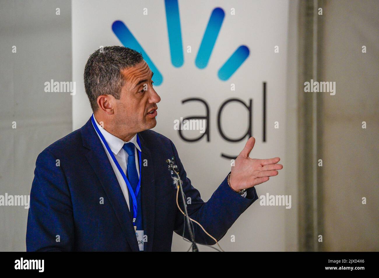 Energy Minister Tom Koutsantonis speaks during a press conference ahead ...
