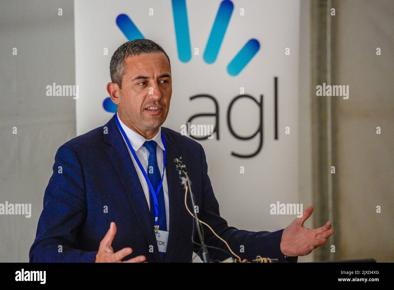Energy Minister Tom Koutsantonis speaks during a press conference ahead ...
