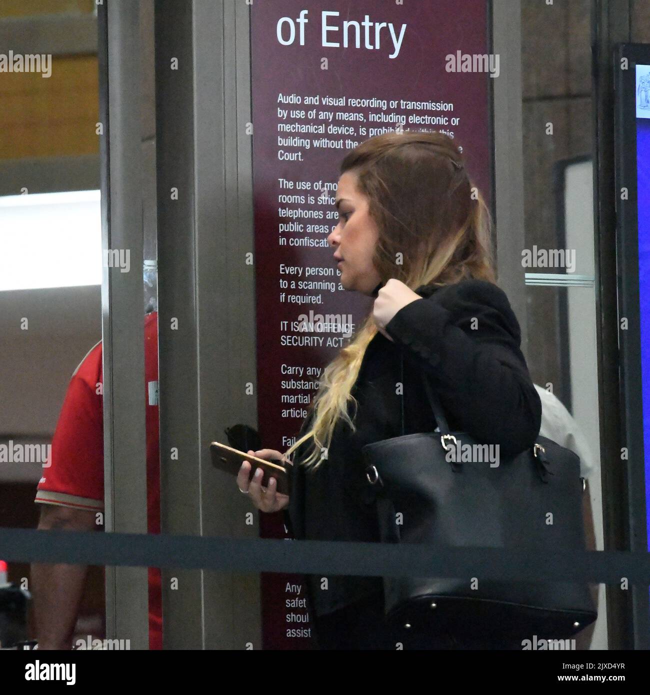 Klementina Alimic is seen entering the Melbourne Magistrates Court on ...