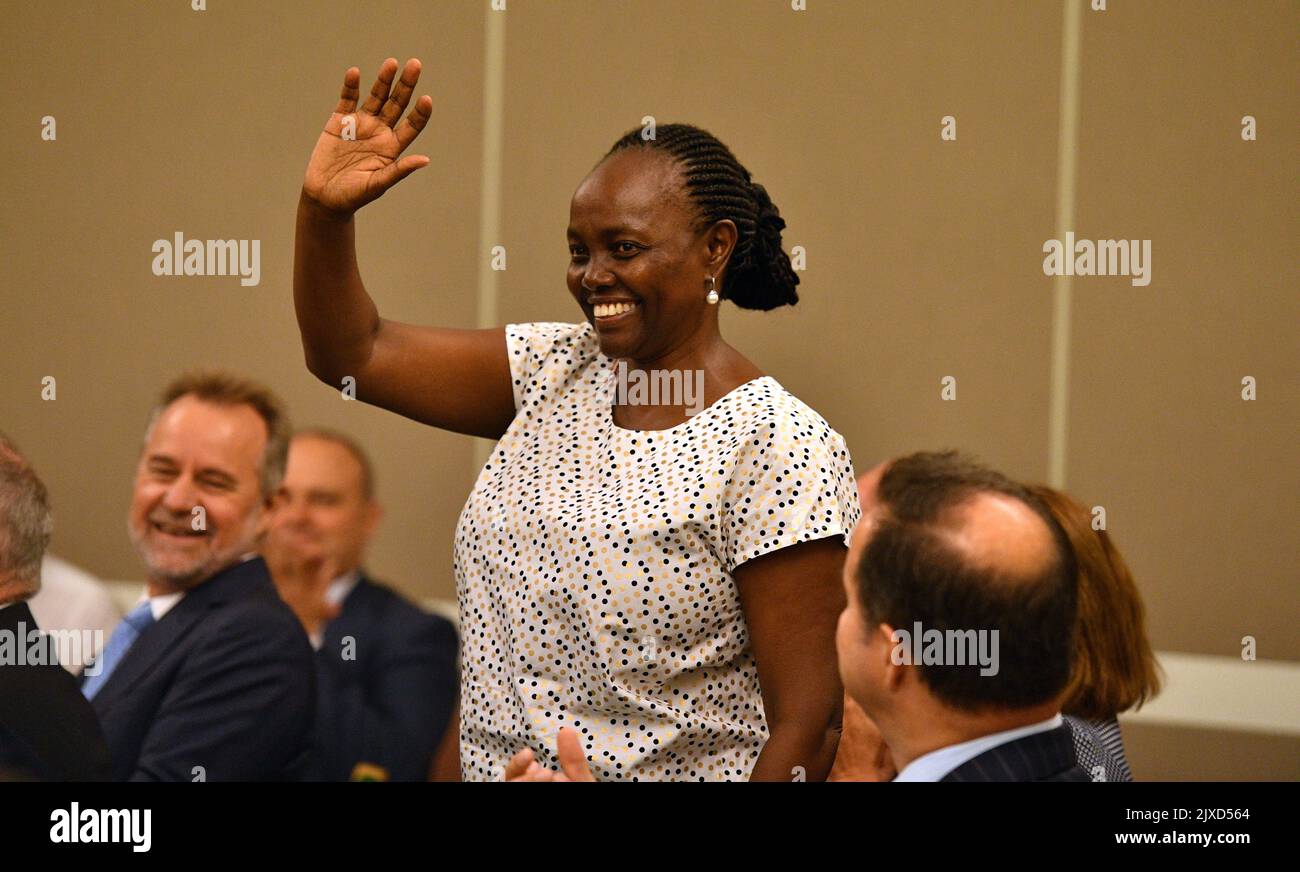 New Liberal Senator Lucy Gichuhi at a government joint party room ...