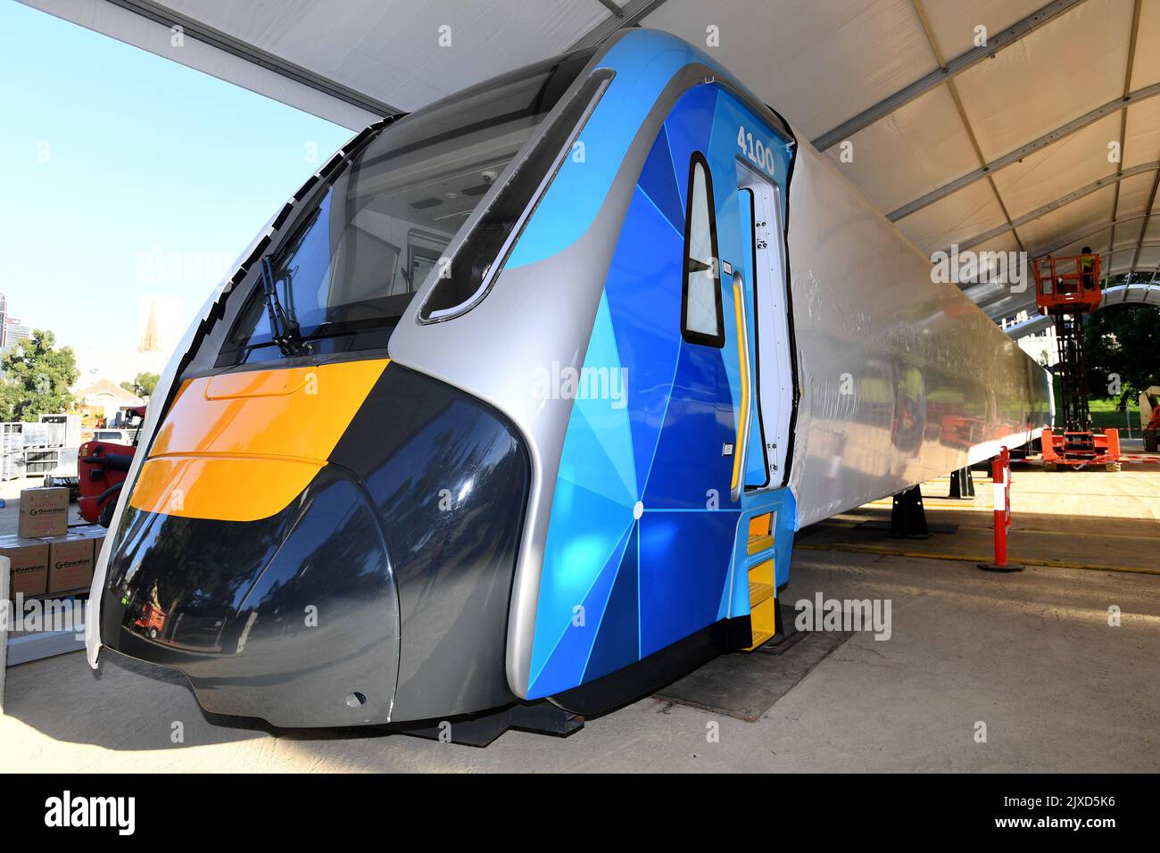 The final life size model of Melbourne's new high capacity Metro train ...