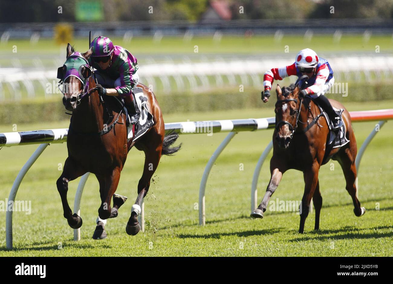 Jockey Kerrin McEvoy (left) rides What Could Be to win Race 4 ...