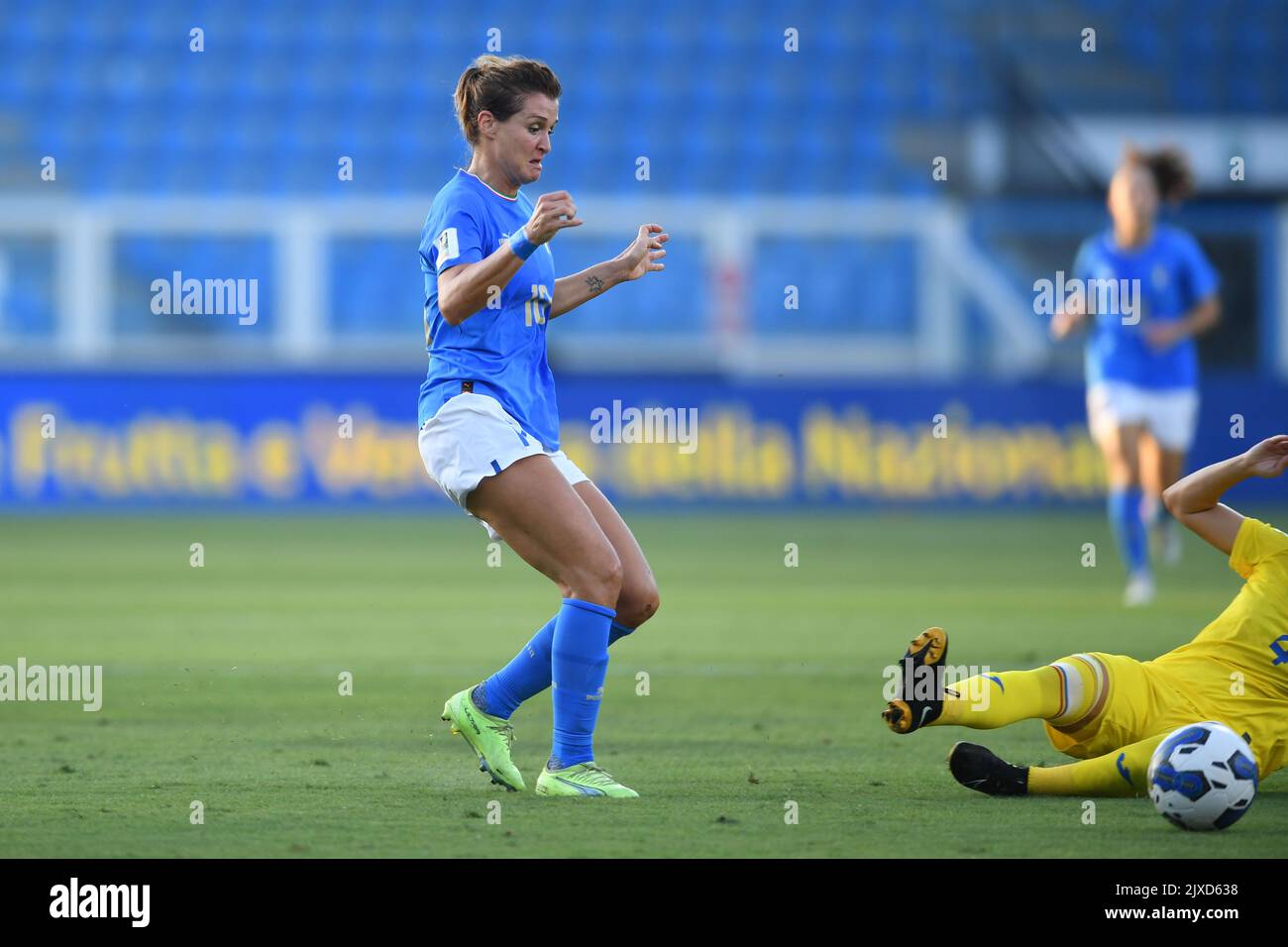 Cristiana Girelli (Italy)Ioana Bortan (Romania) during the Fifa "Womens ...