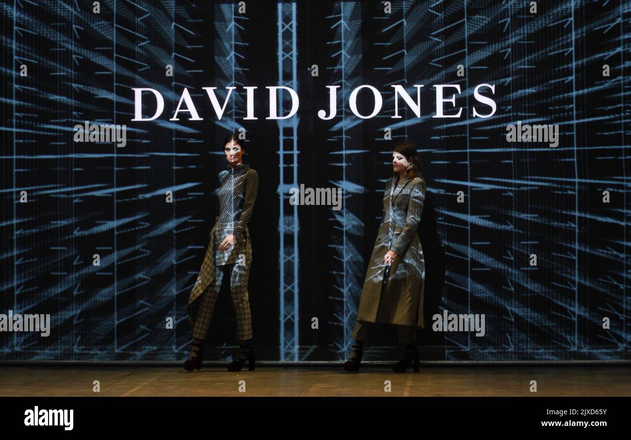 Models rehearse for the 2018 David Jones Autumn Winter collection ...